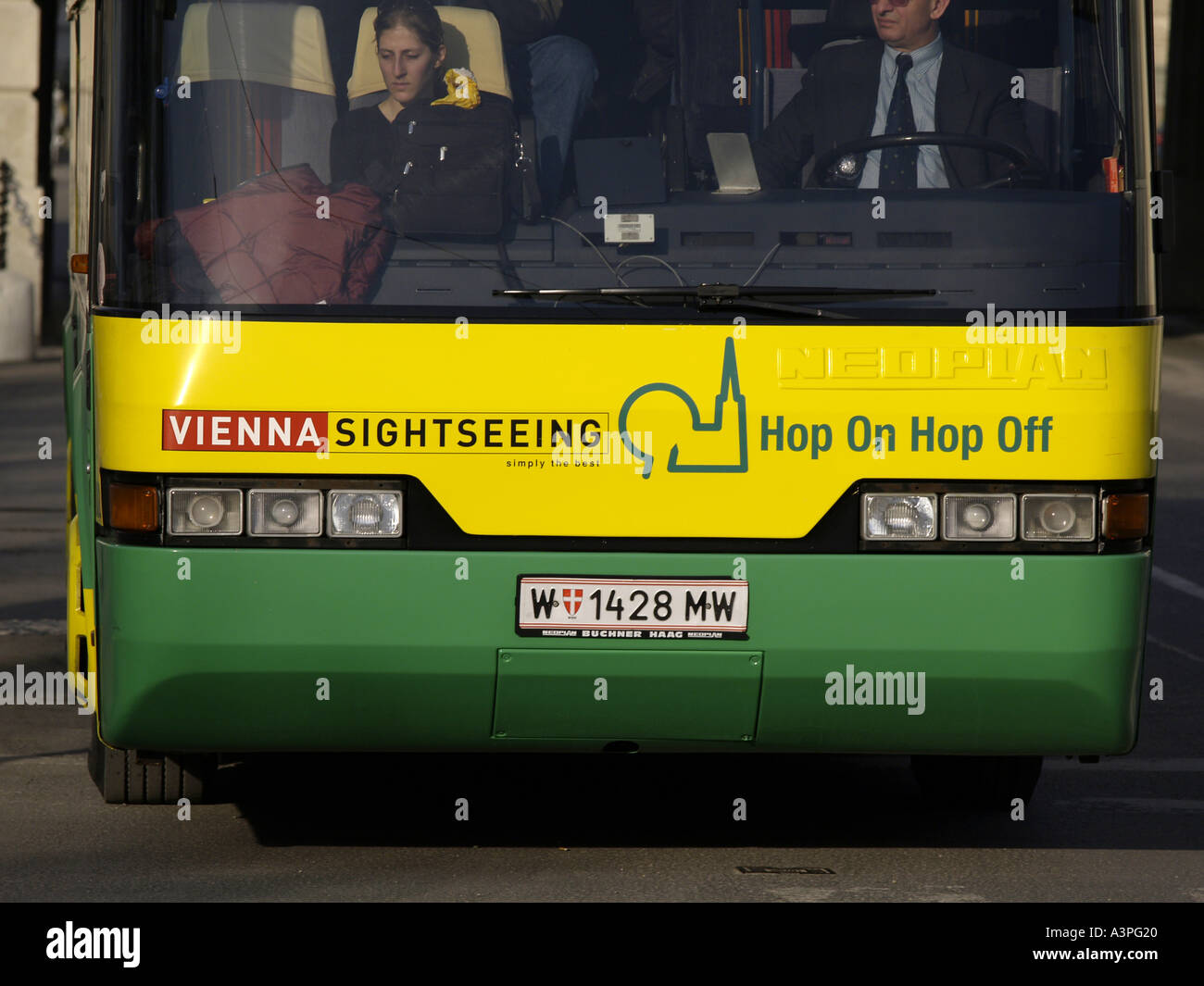 Bus vienna sightseeing hop on hop off hi-res stock photography and ...