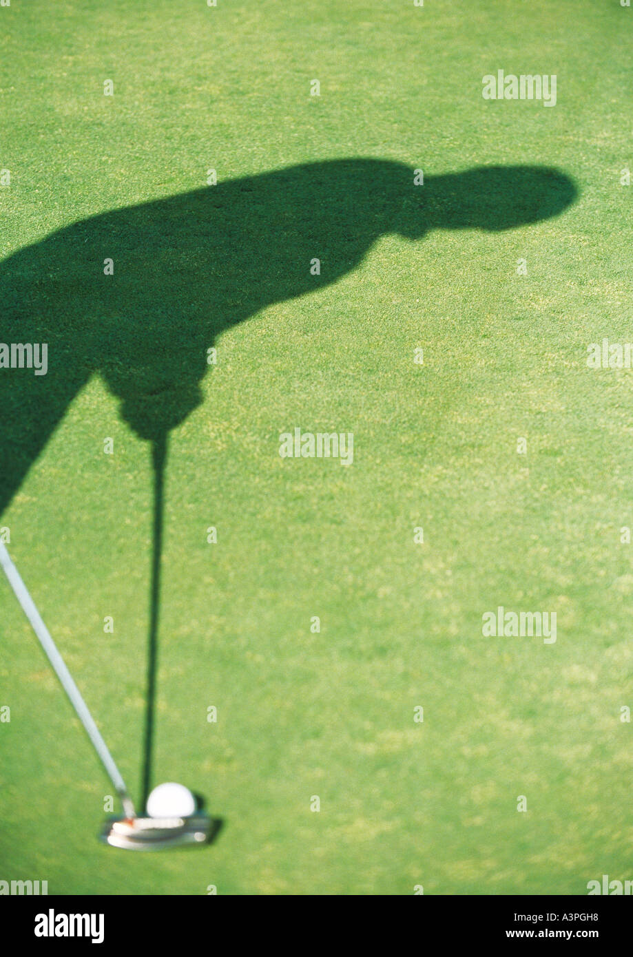 Golf silhouette putt hi-res stock photography and images - Alamy