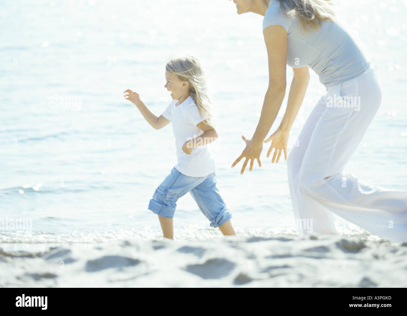 Child Walking On Sand High Resolution Stock Photography and Images - Alamy
