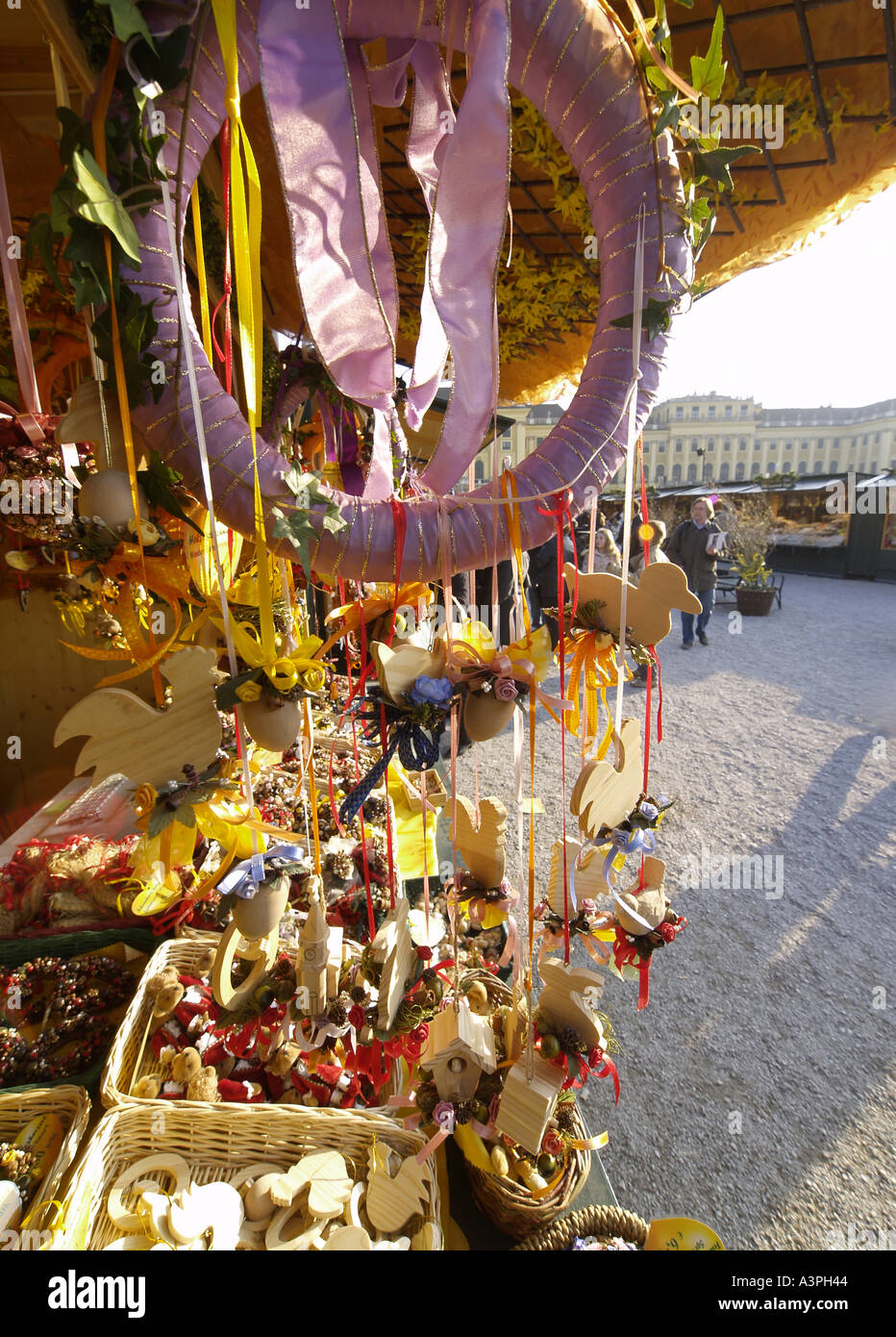Vienna, Easter market at Schoenbrunn castle Stock Photo - Alamy