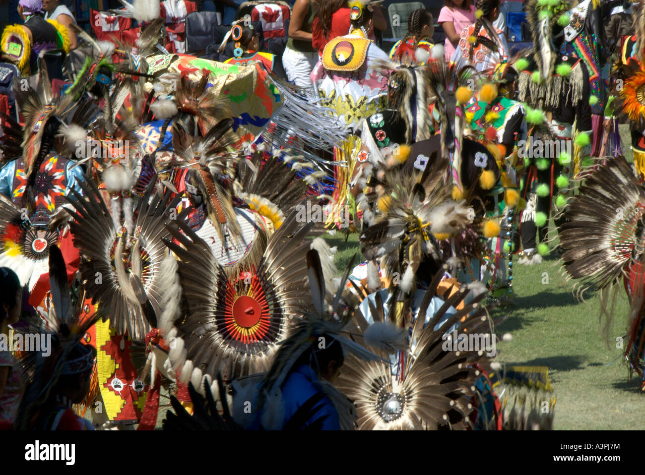 Canada, British Columbia, Kamloops, Kamloopa Pow Wow, Grand Entry ...