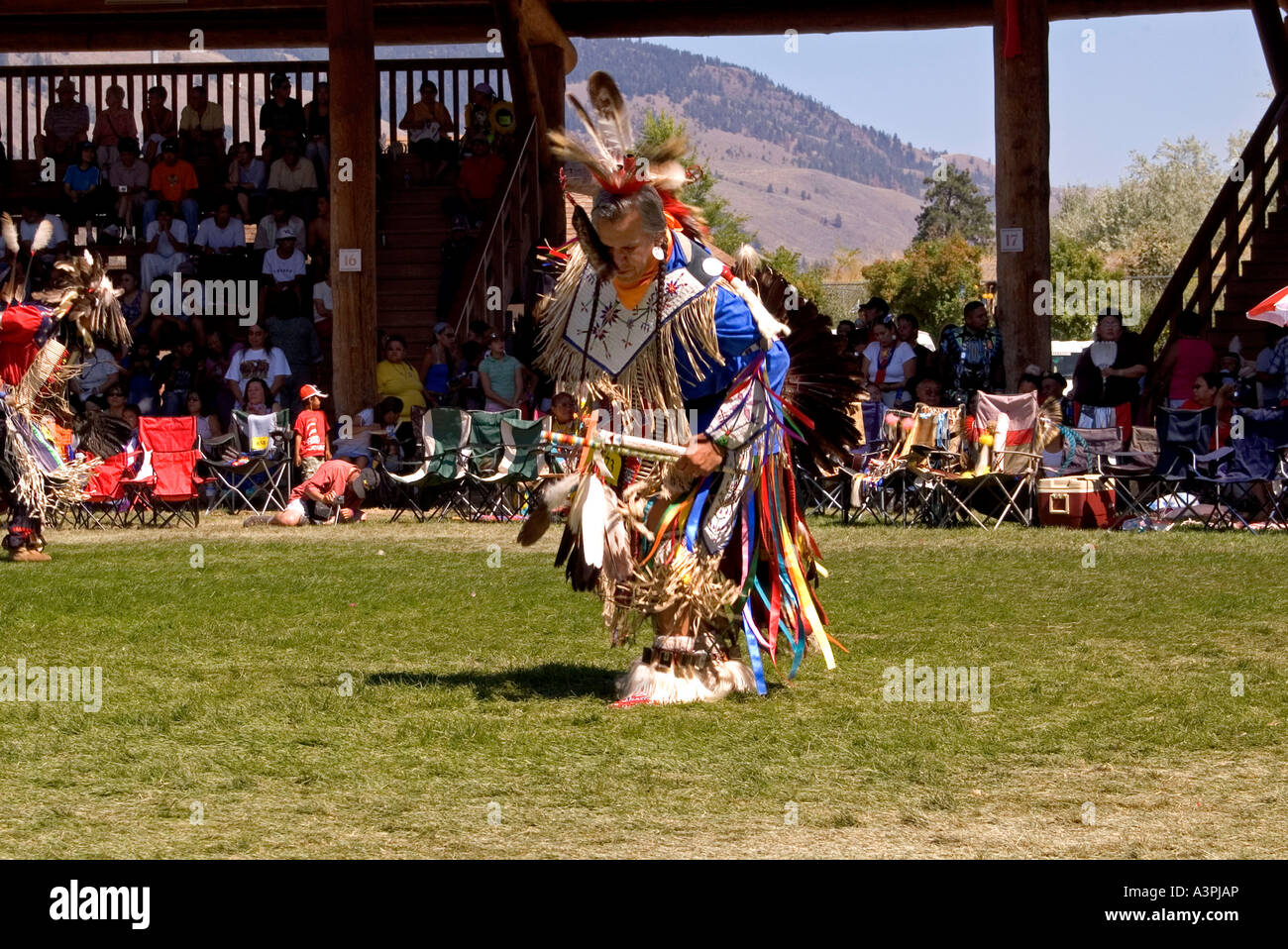 Canada, British Columbia, Kamloops, Kamloopa Pow Wow, Men's Traditional ...