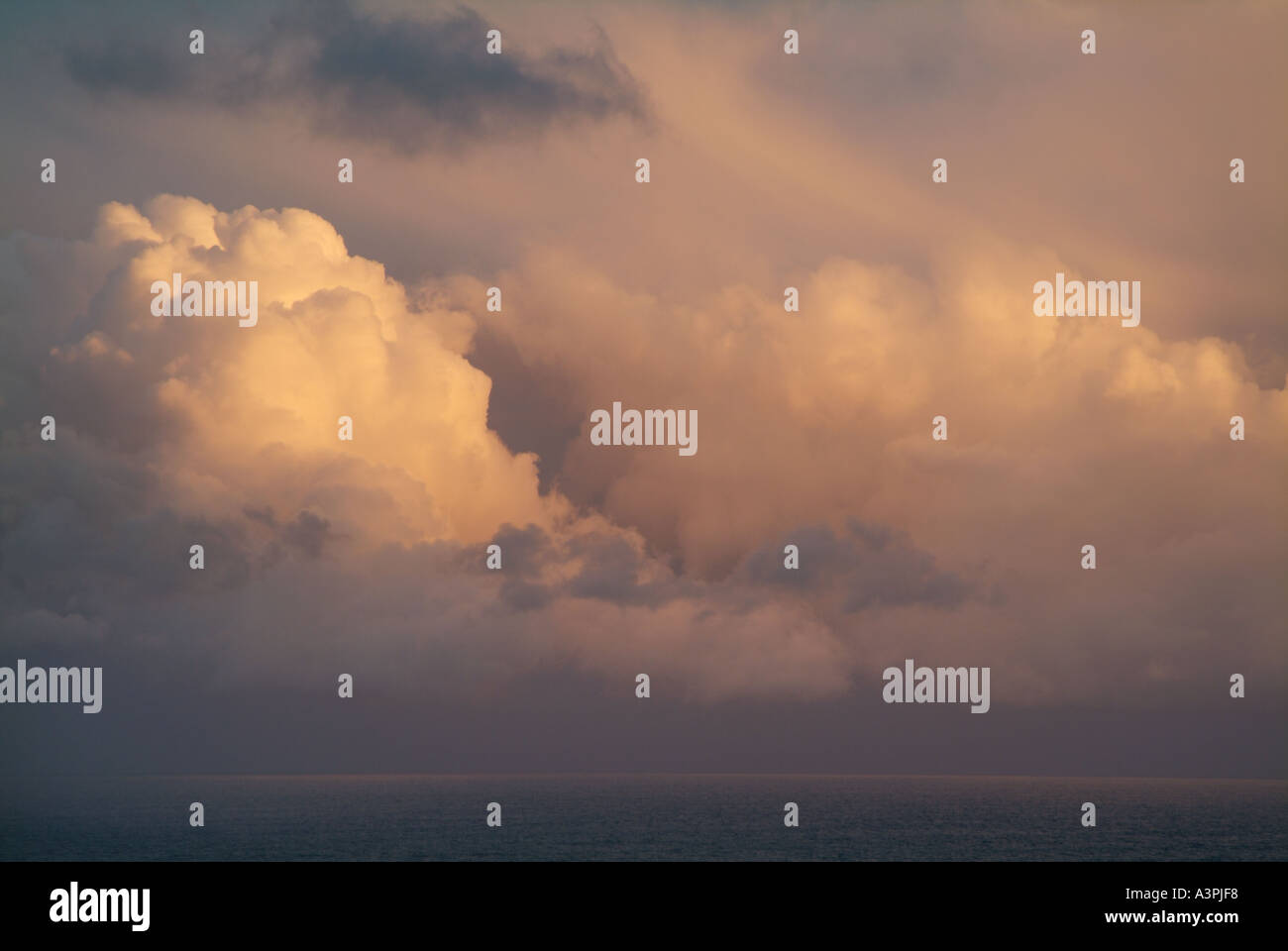 Cloud patterns at sunset Stock Photo - Alamy