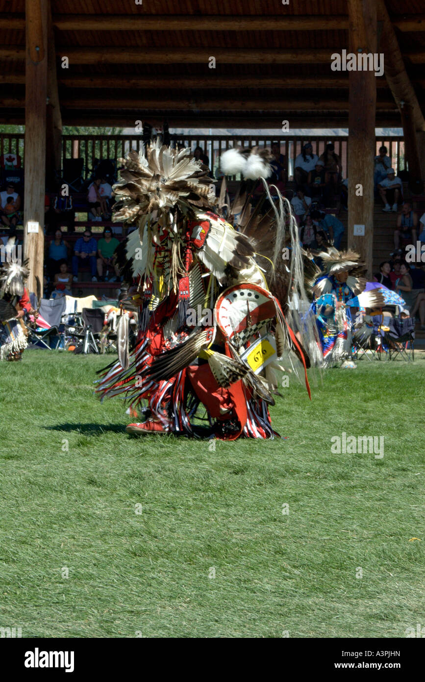 Canada, British Columbia, Kamloops, Kamloopa Pow Wow, men's traditional ...
