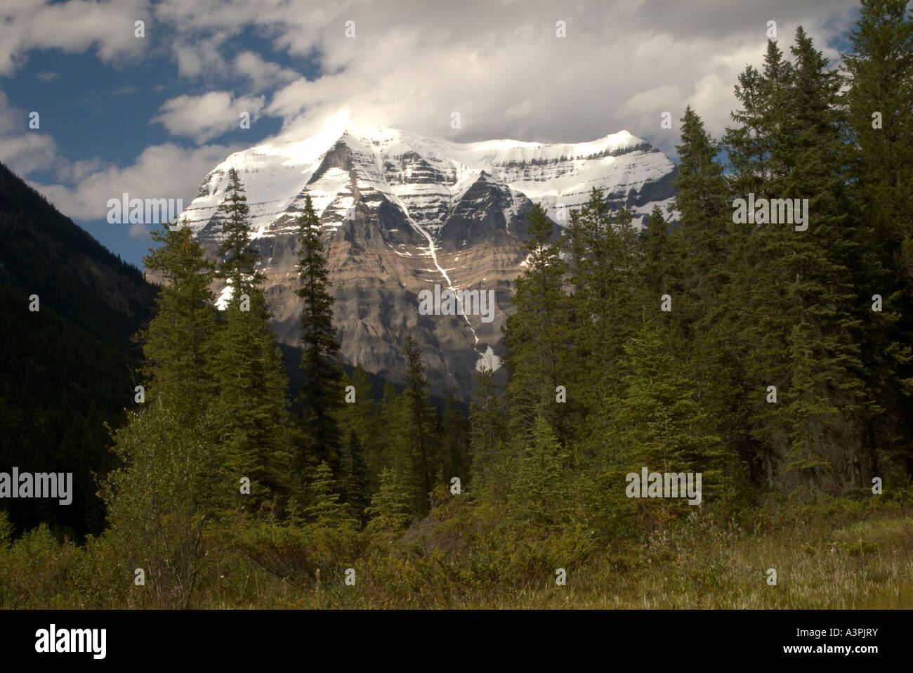 Canada, British Columbia, Mt Robson, Mt Robson 3954 meters, 12972 feet ...