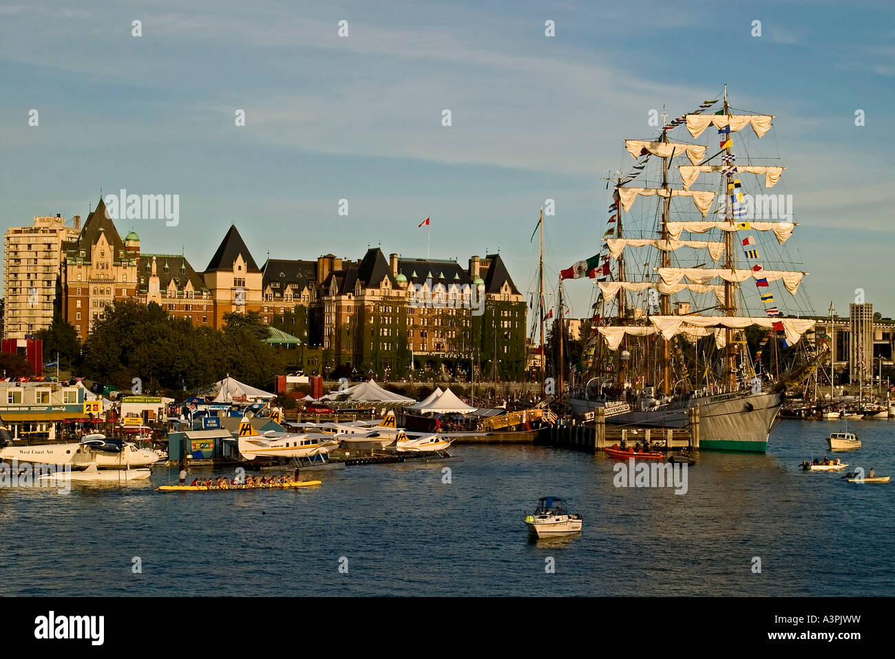 Canada, British, Columbia, Victoria, Mexican school barque Cuauhtemoc ...