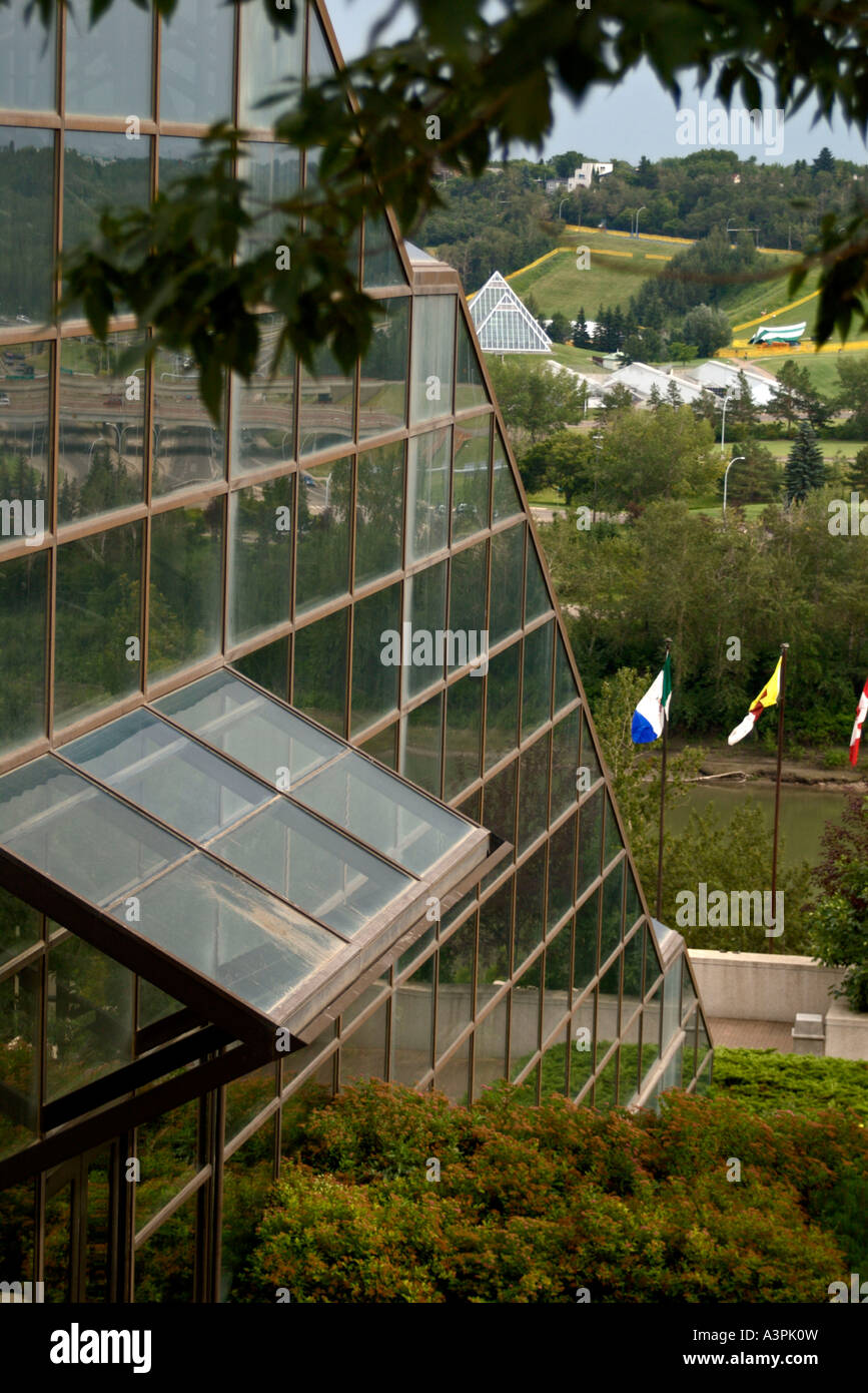 Canada, Alberta, Edmonton, Shaw Conference Center, N Saskatchewan River ...