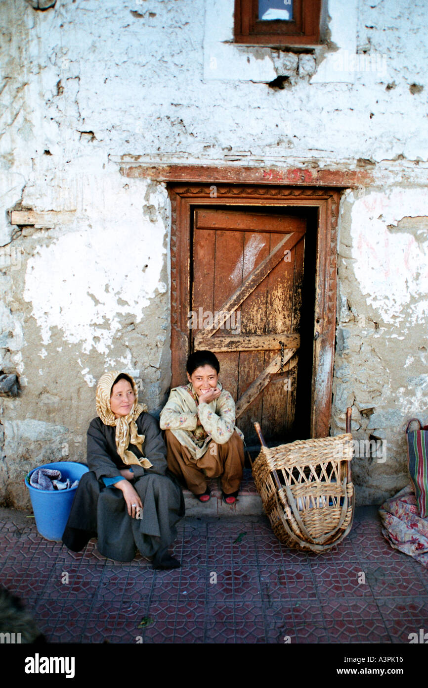 In the marketplace Leh Ladakh Indian Kashmir Stock Photo - Alamy