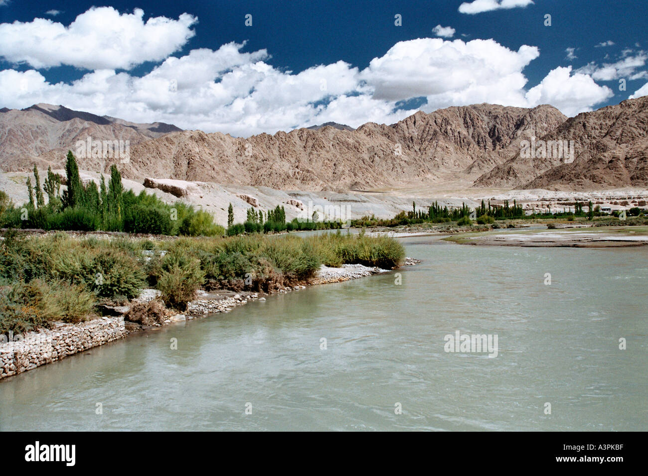 The Indus River at Spituk Ladakh Indian Kashmir Stock Photo - Alamy