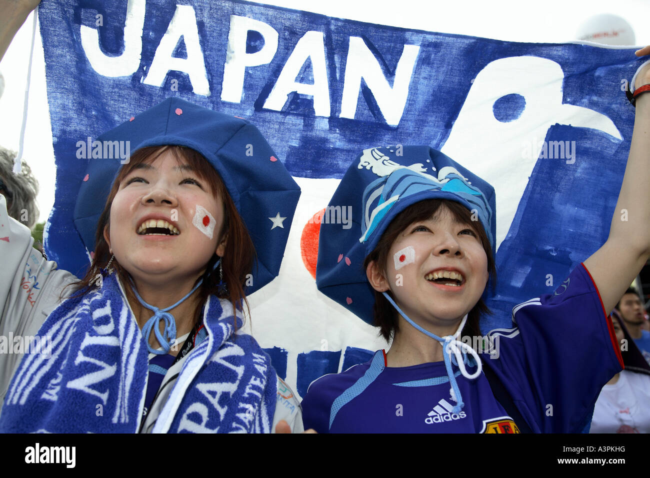 Japanese football fans at the FIFA World Cup 2006, Berlin, Germany ...