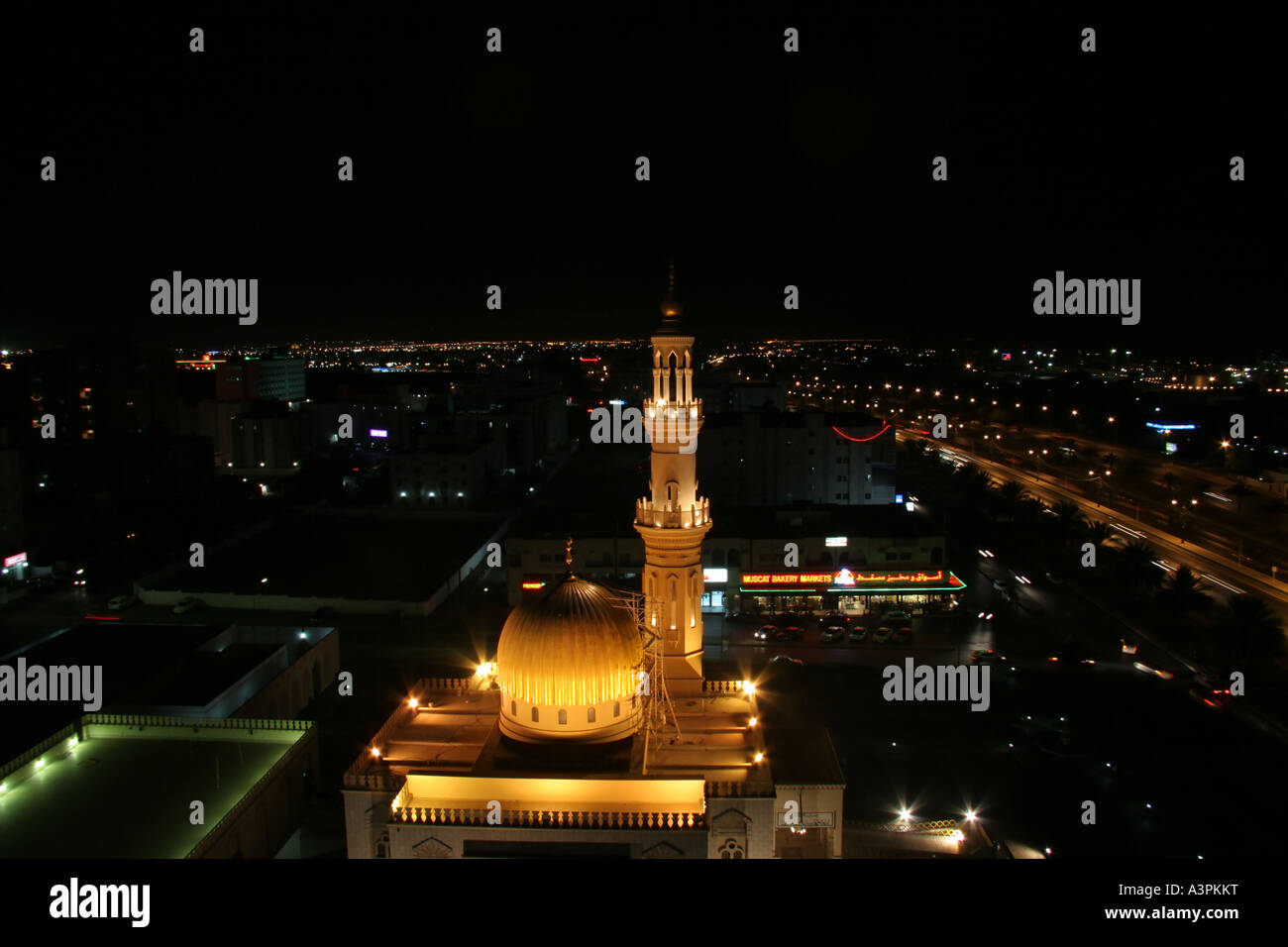 Muscat at night Stock Photo - Alamy