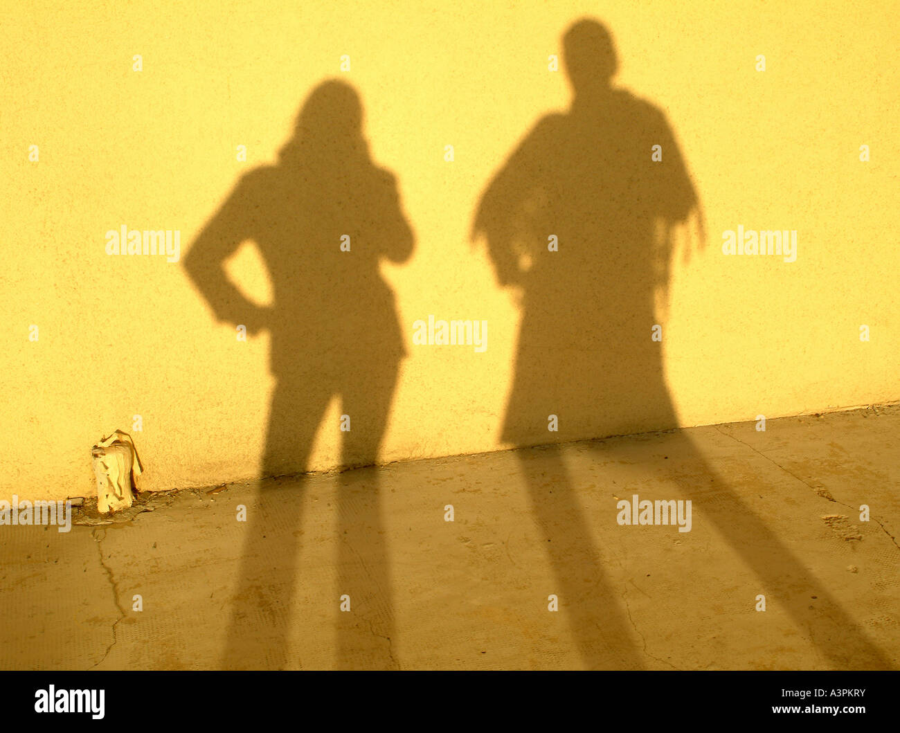 Shadows silhouettes two women hi-res stock photography and images - Alamy