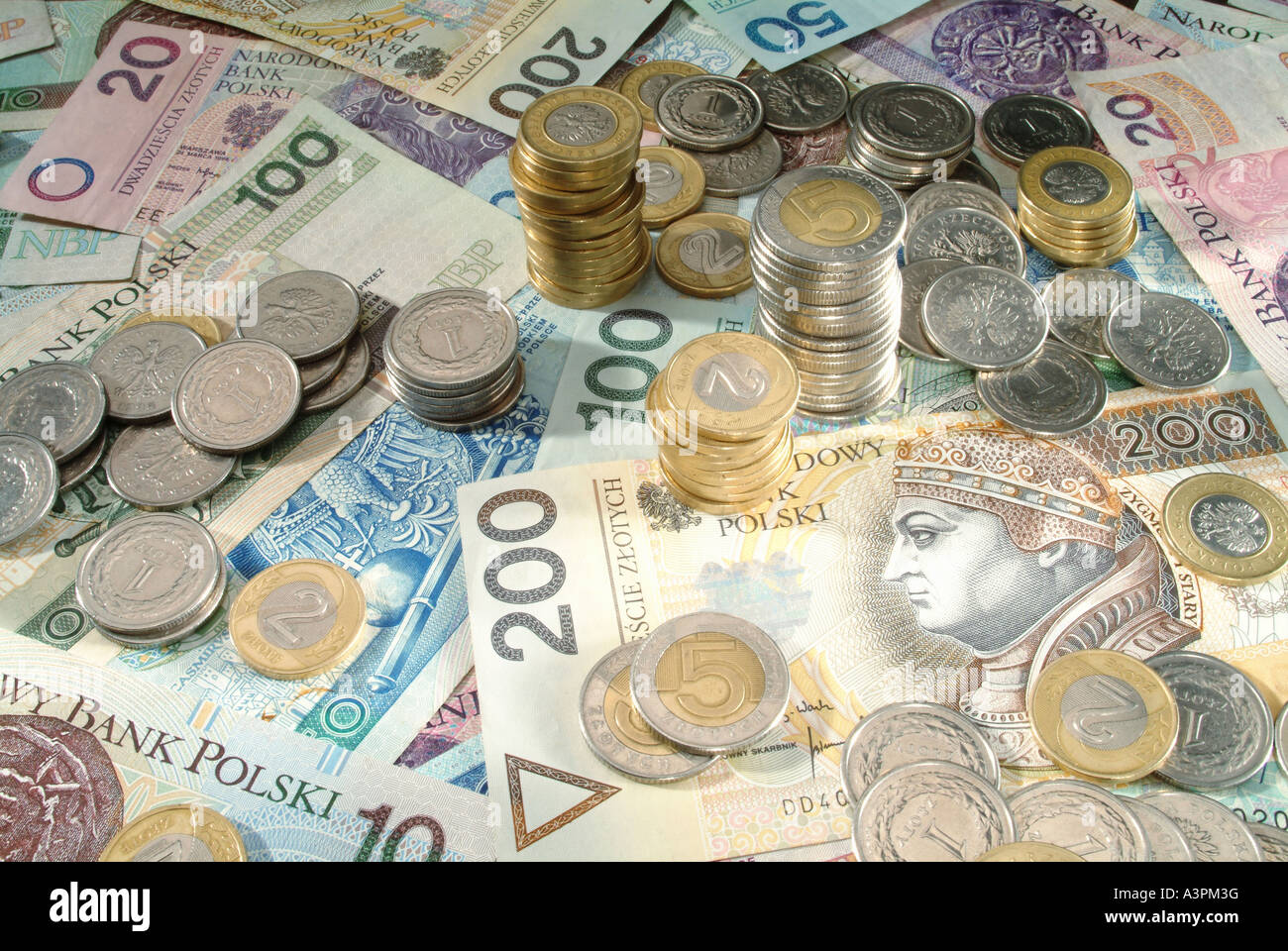 Polish zloty coins and notes poland hi-res stock photography and images ...