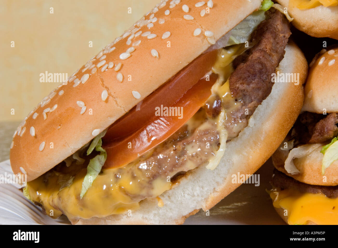 Hamburger Fast Food Stock Photo - Alamy