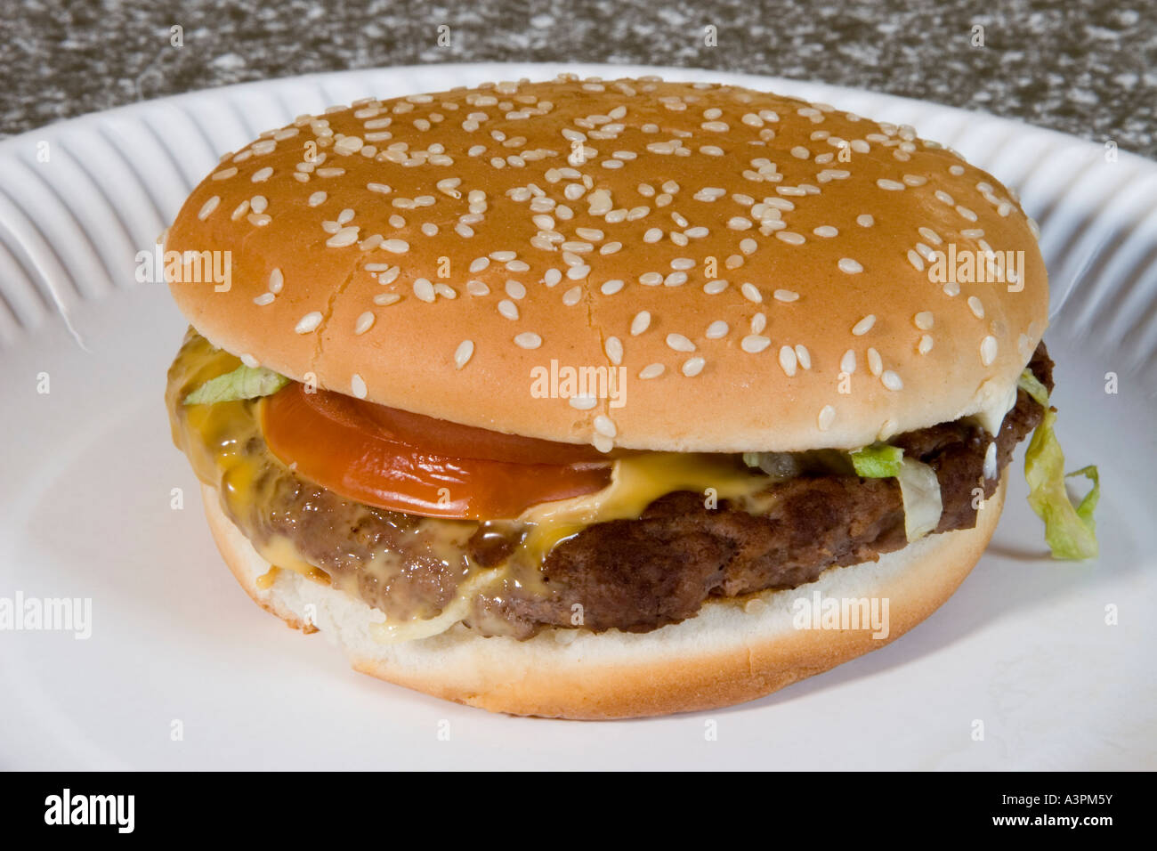 Hamburger Fast Food Stock Photo - Alamy