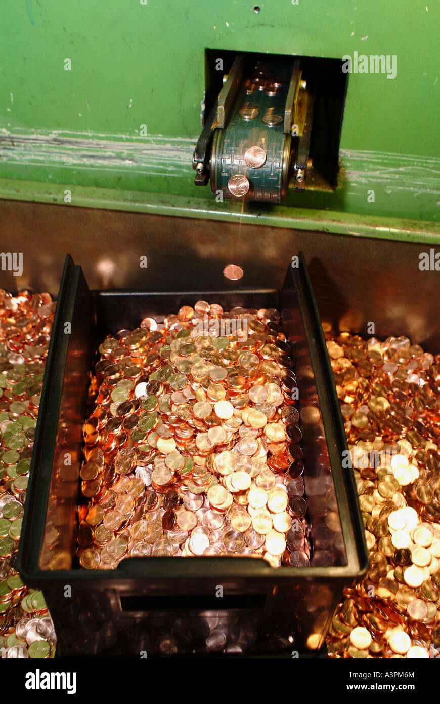 The Hamburg Mint producing Euro coins, Germany Stock Photo - Alamy
