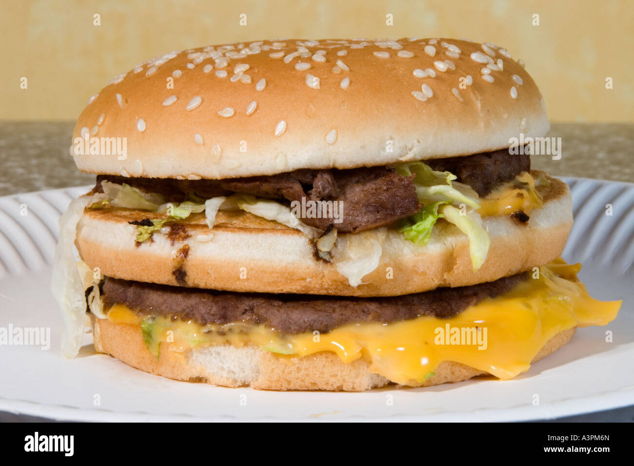 Hamburger Fast Food Stock Photo - Alamy