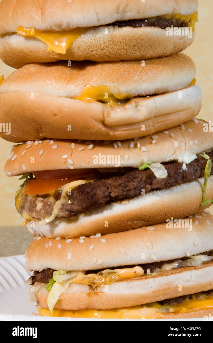 Hamburger Fast Food Stock Photo - Alamy