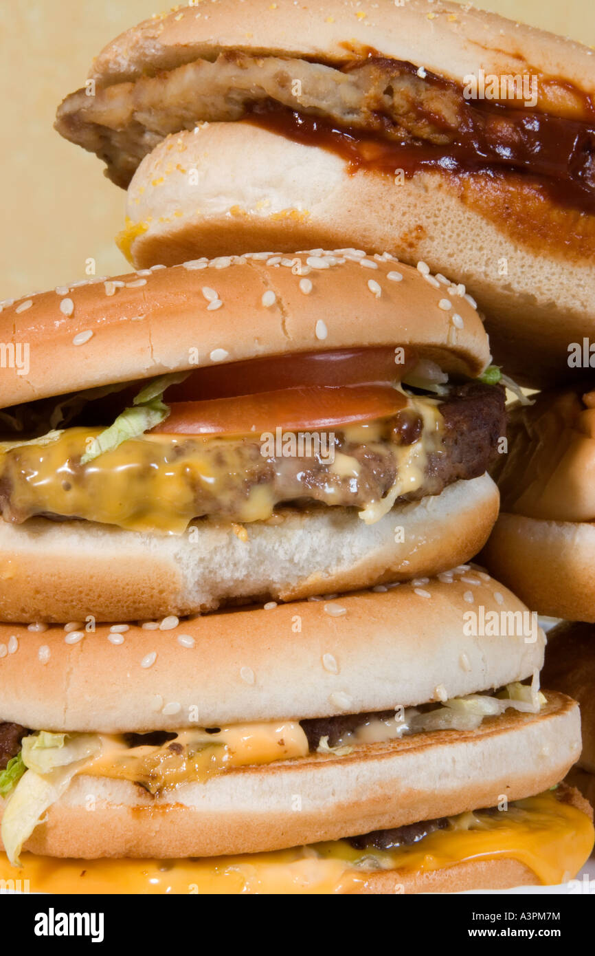 Hamburger Fast Food Stock Photo - Alamy
