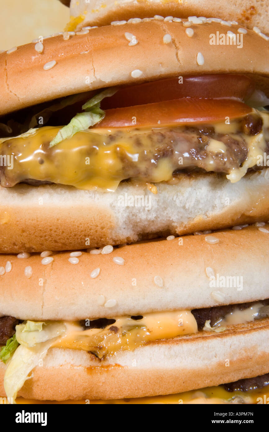 Hamburger Fast Food Stock Photo - Alamy