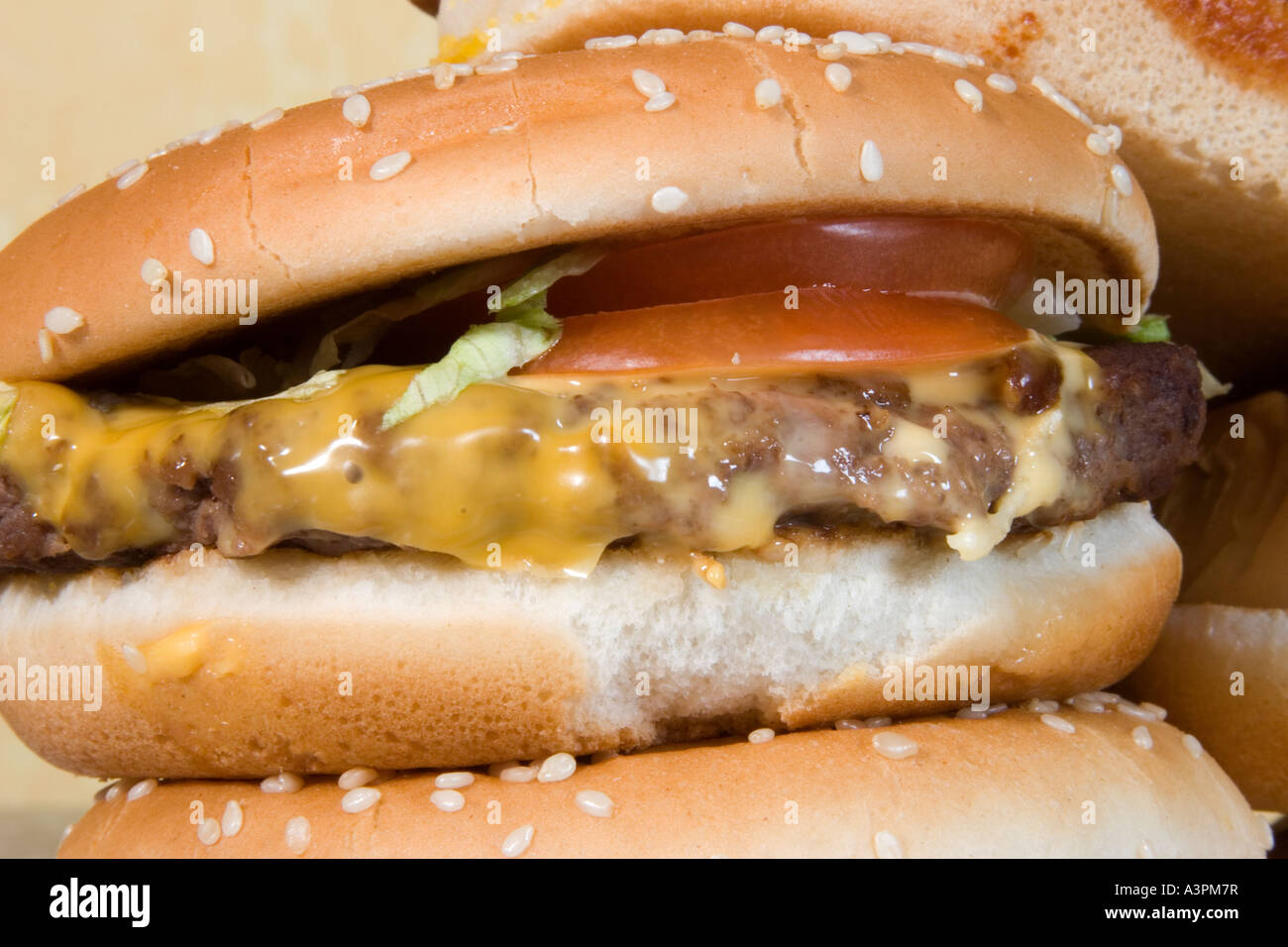 Hamburger Fast Food Stock Photo - Alamy