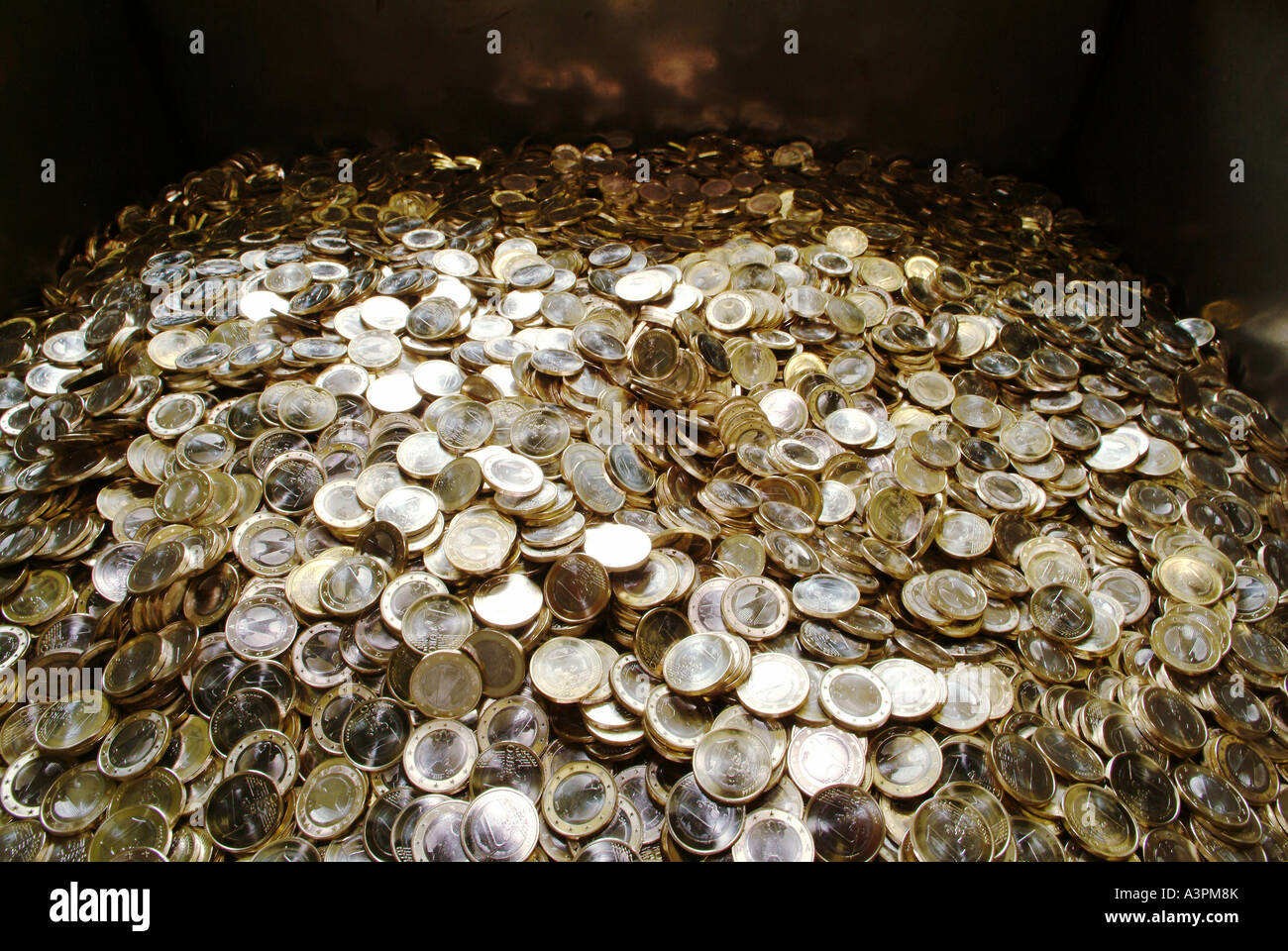 The Hamburg Mint producing Euro coins, Germany Stock Photo - Alamy