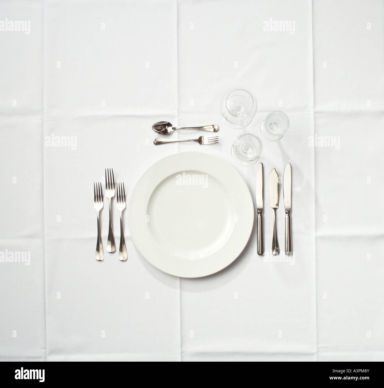 Table in a restaurant elegantly prepared for a meal Stock Photo - Alamy