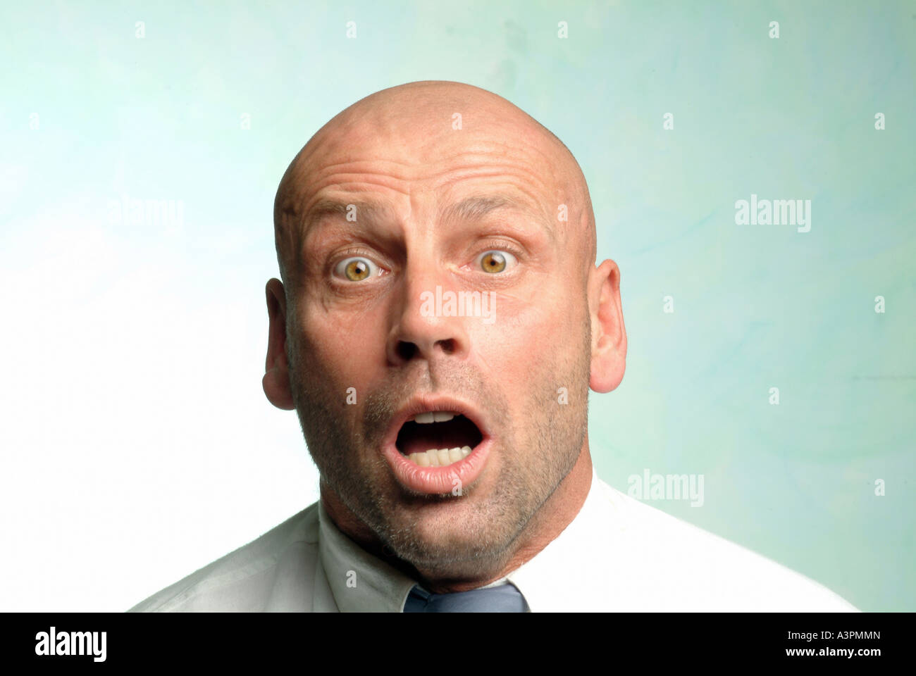 Man with a shocked look on his face Stock Photo - Alamy
