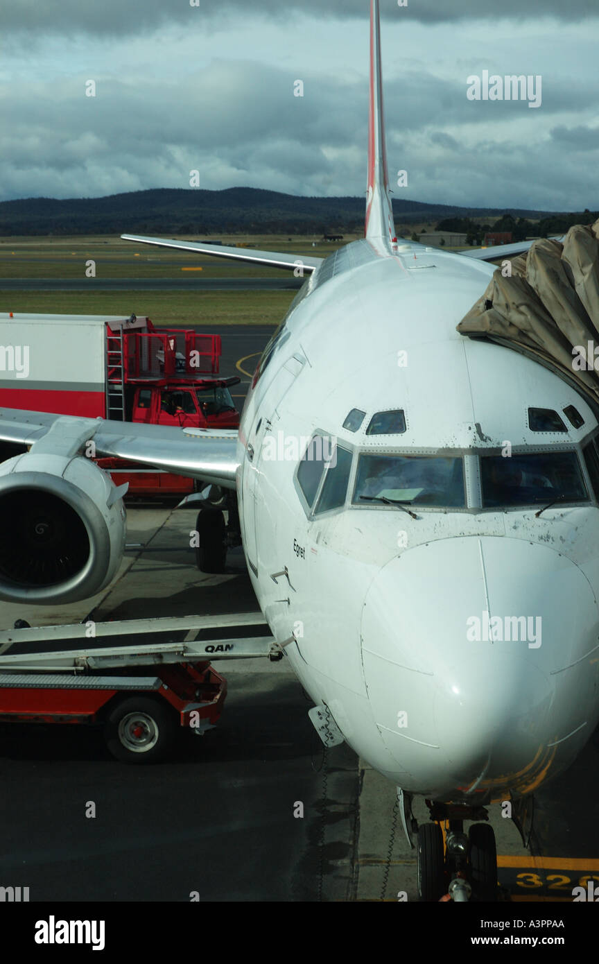 aircraft arriving departing Canberra Airport Australia internal flight ...