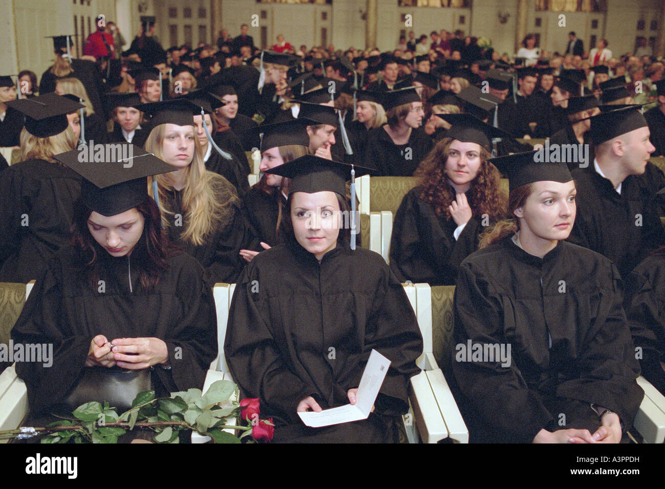 Students at graduation ceremony in Poznan, Poland Stock Photo - Alamy