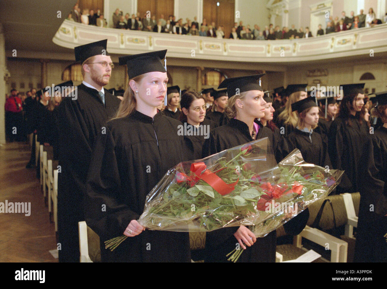 Students at graduation ceremony in Poznan, Poland Stock Photo - Alamy