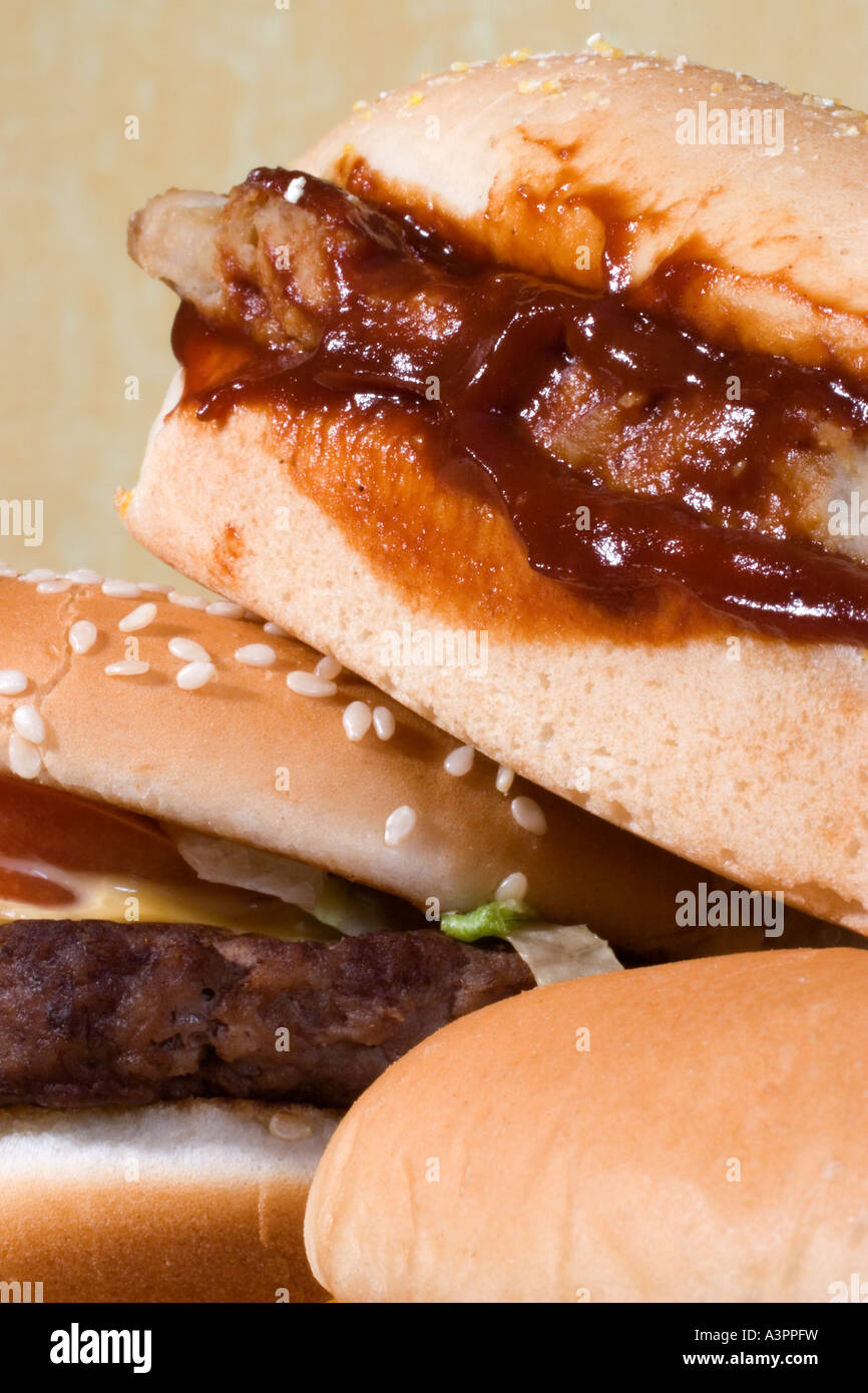 Hamburger Fast Food Stock Photo - Alamy