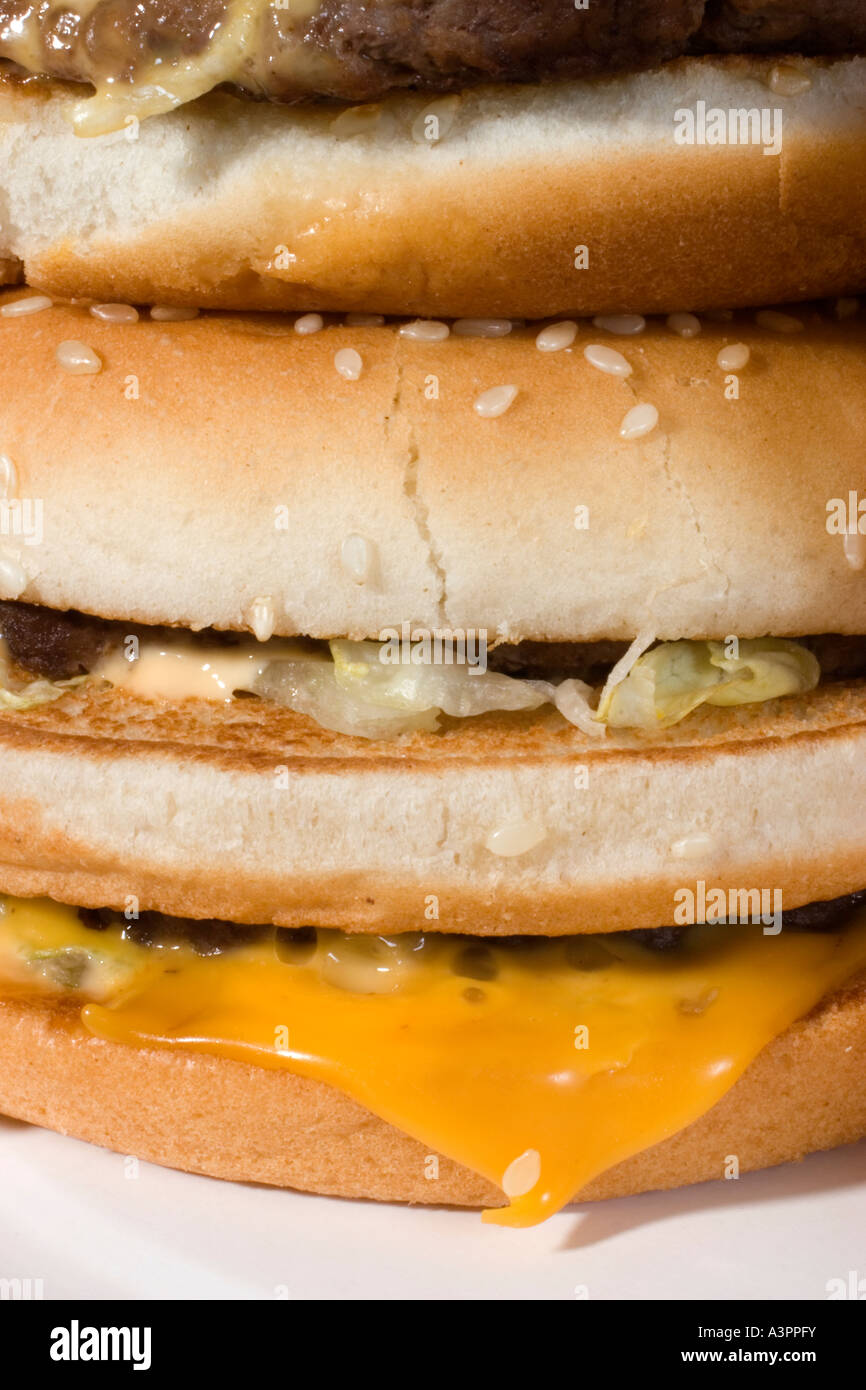 Hamburger Fast Food Stock Photo - Alamy