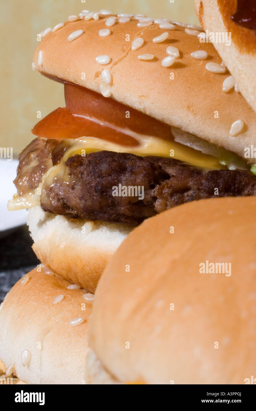 Hamburger Fast Food Stock Photo - Alamy