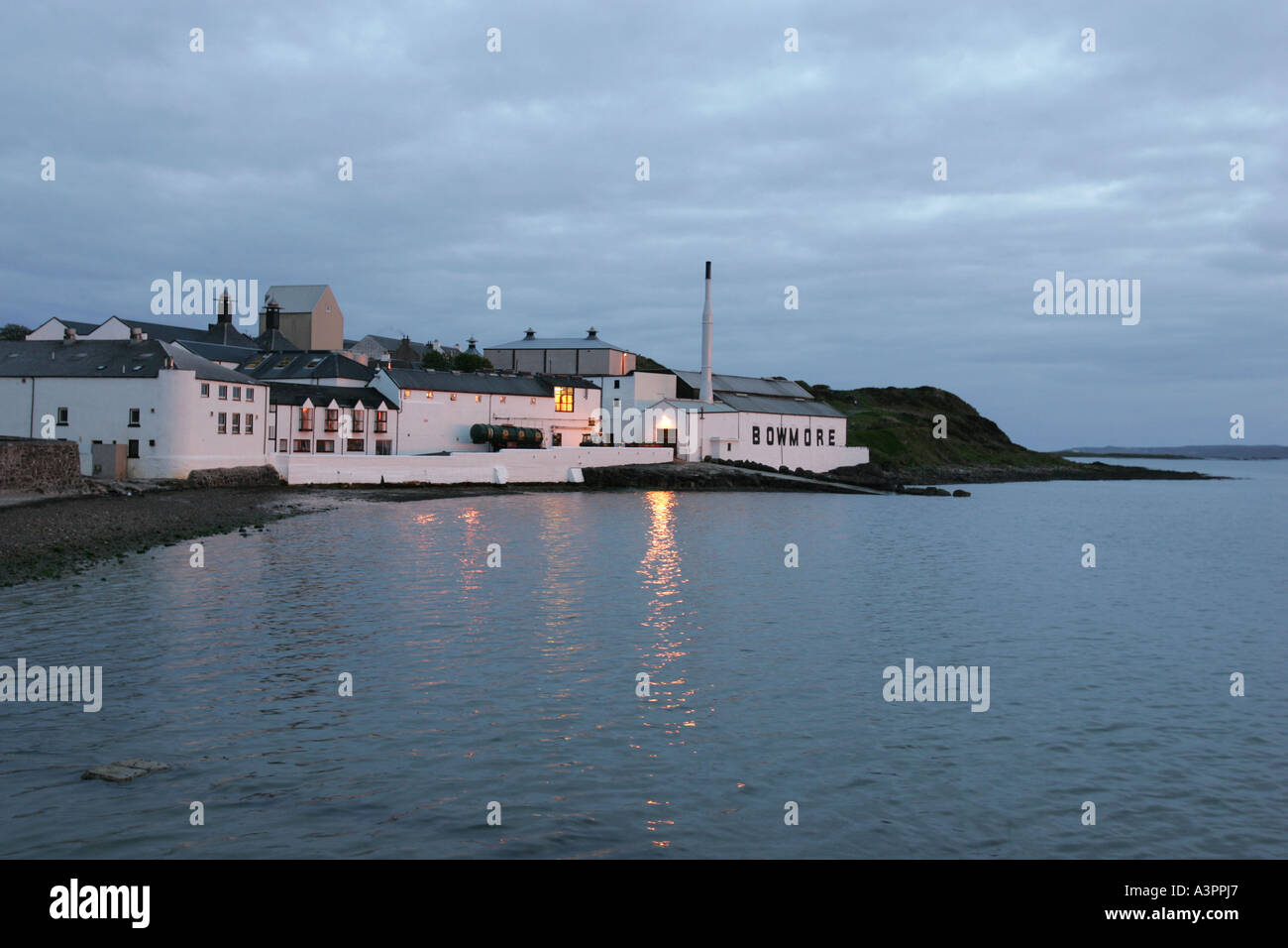 Bowmore Whisky Distillery on the isle of Islay, Scotland Stock Photo ...