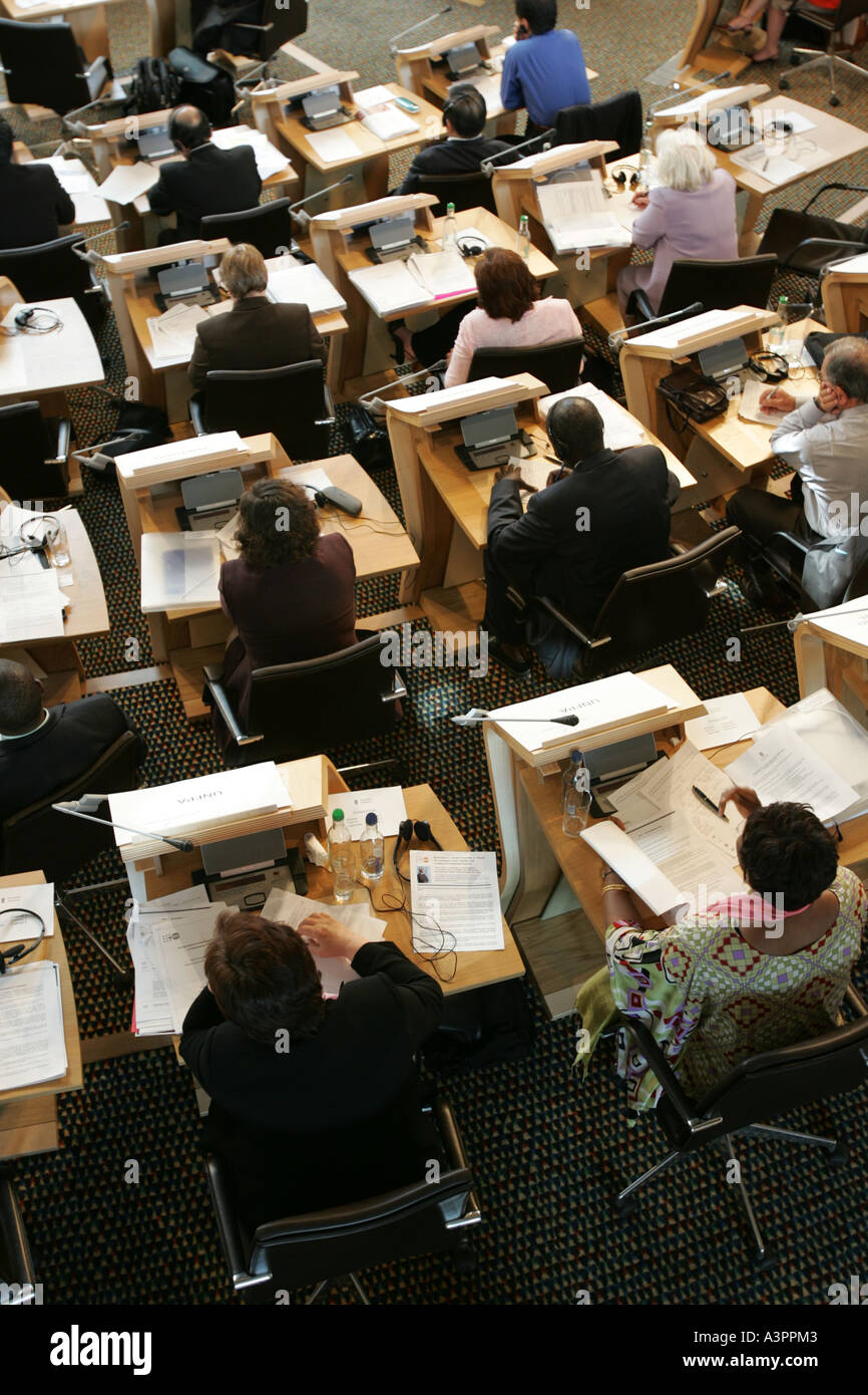 Chamber of the devolved scottish assembly hi-res stock photography and ...
