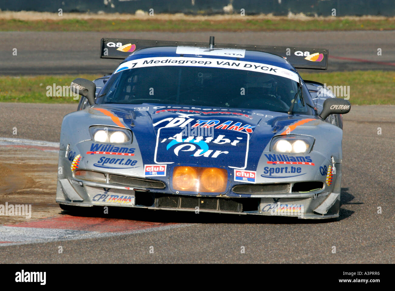 Chevrolet Corvette C5R of Marc Goossens and David Hart in Belcar racing ...