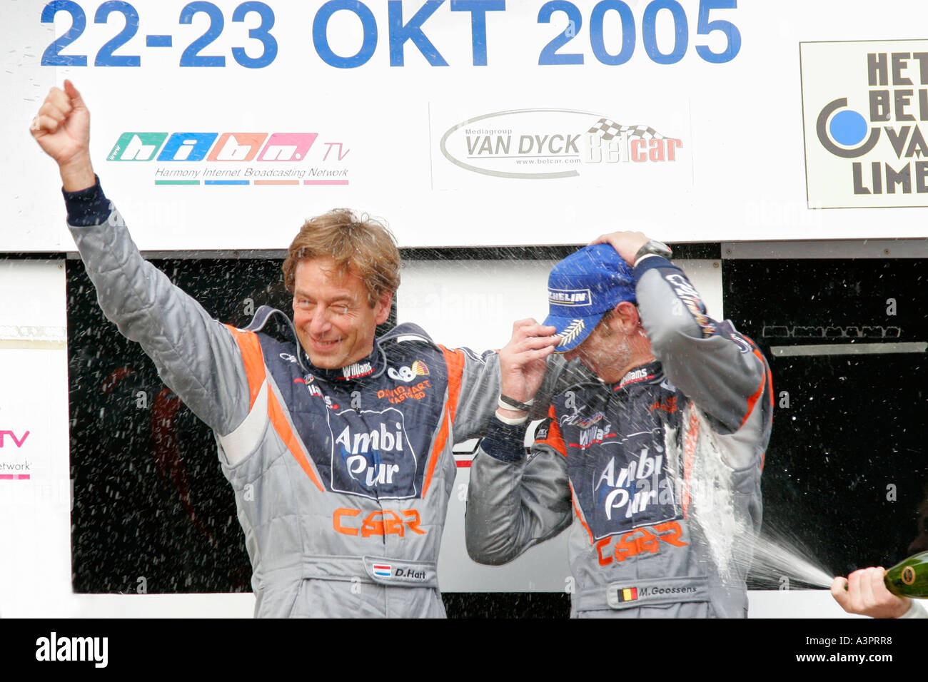 David Hart and Marc Goossens - Zolder October 2005 Stock Photo - Alamy
