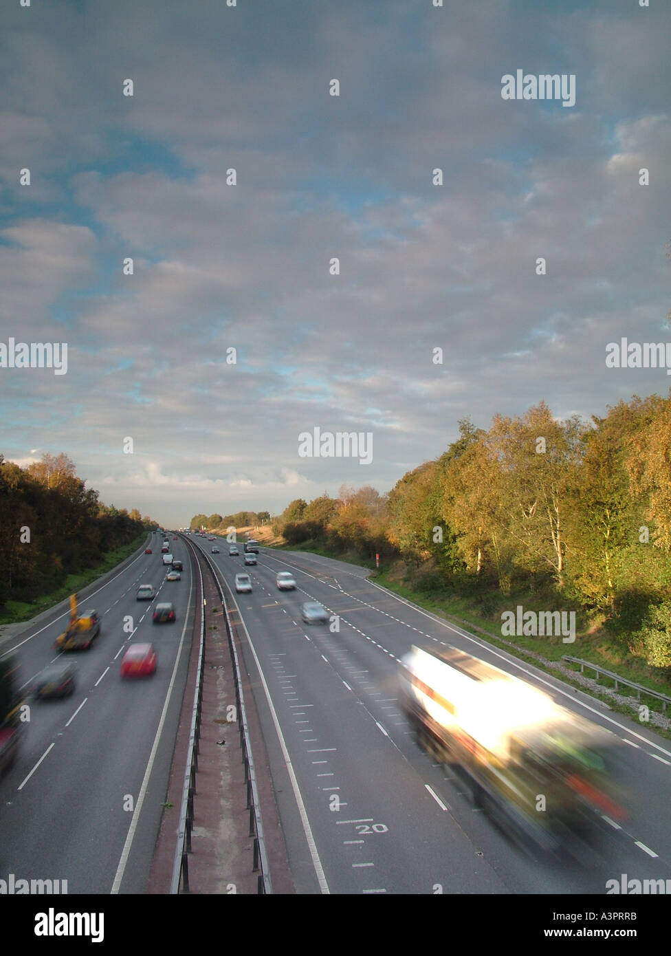 The A12 at sunrise Hatfield Peverel Essex England Stock Photo - Alamy