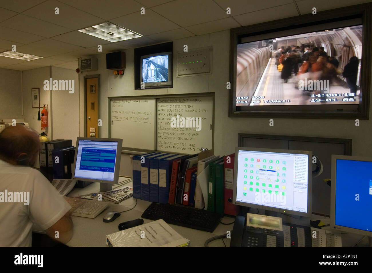 Staff at London Underground s Network Operations Centre monitor the ...