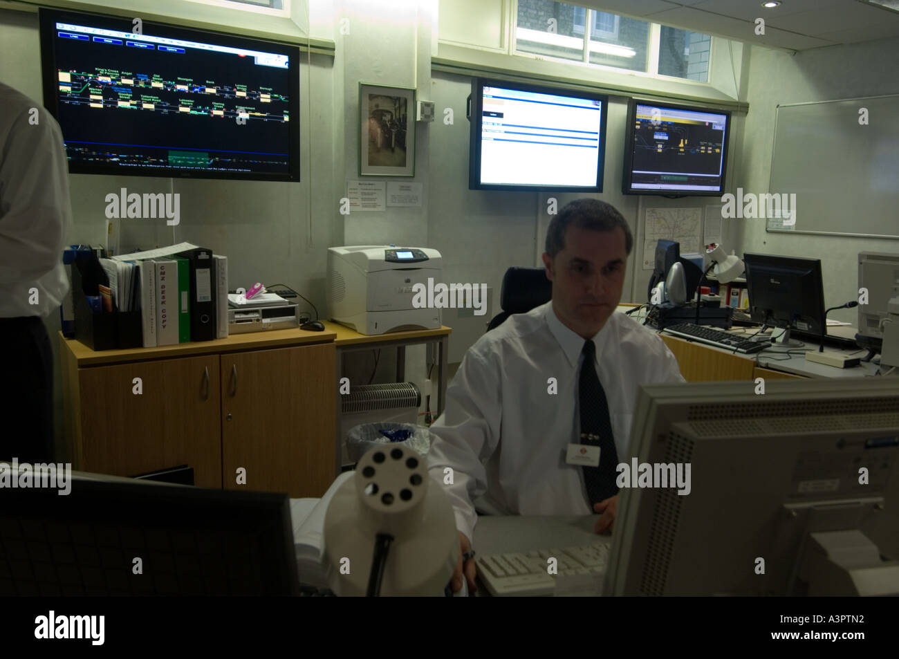 Staff at London Underground s Network Operations Centre monitor the ...