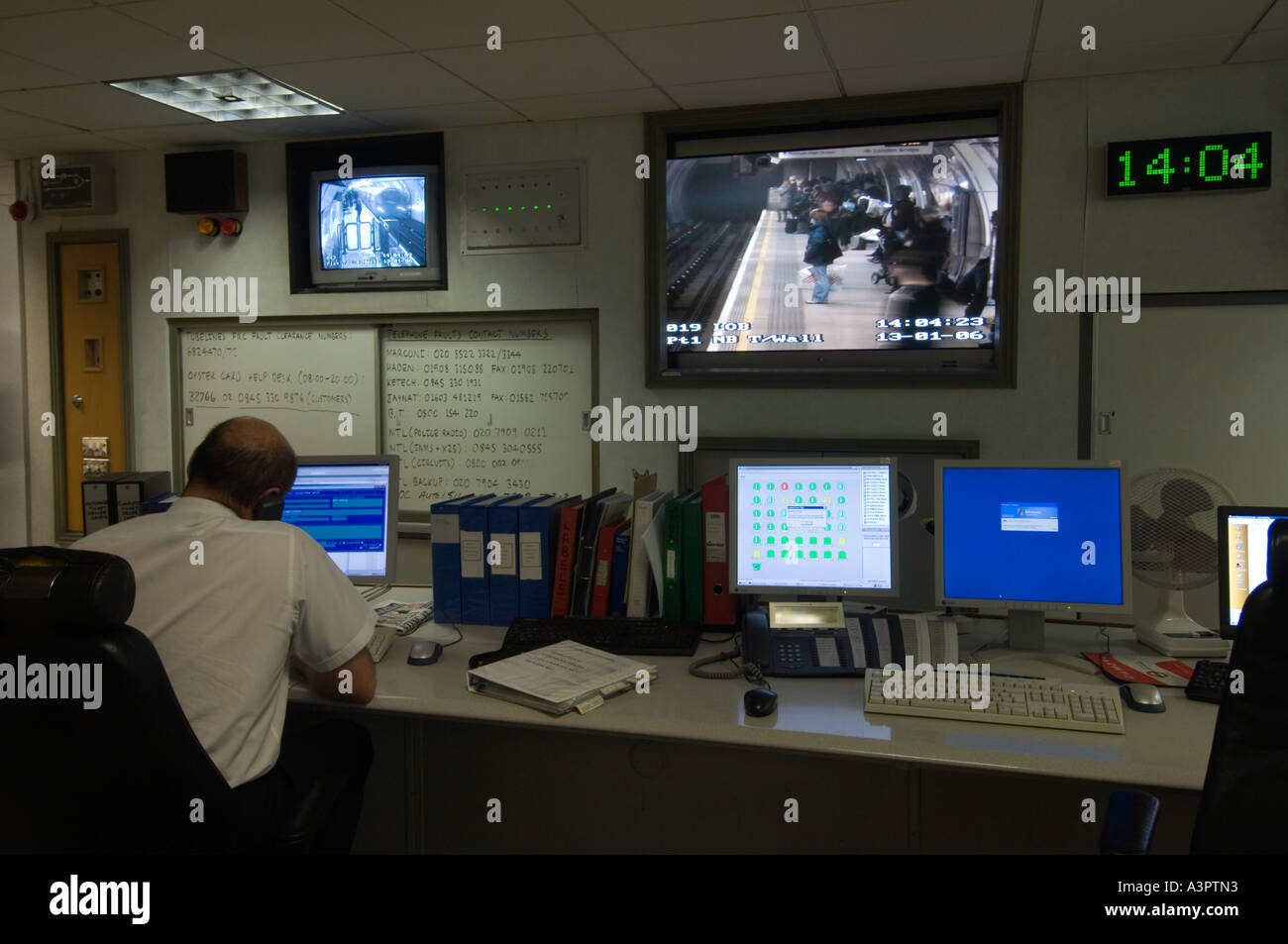 Staff at London Underground s Network Operations Centre monitor the ...