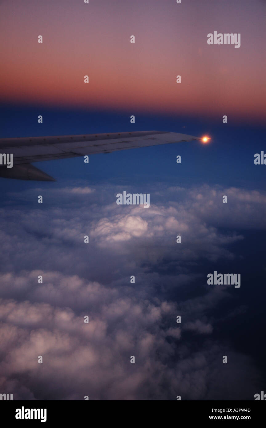 aircraft wing at sunset dsca 1427 Stock Photo - Alamy