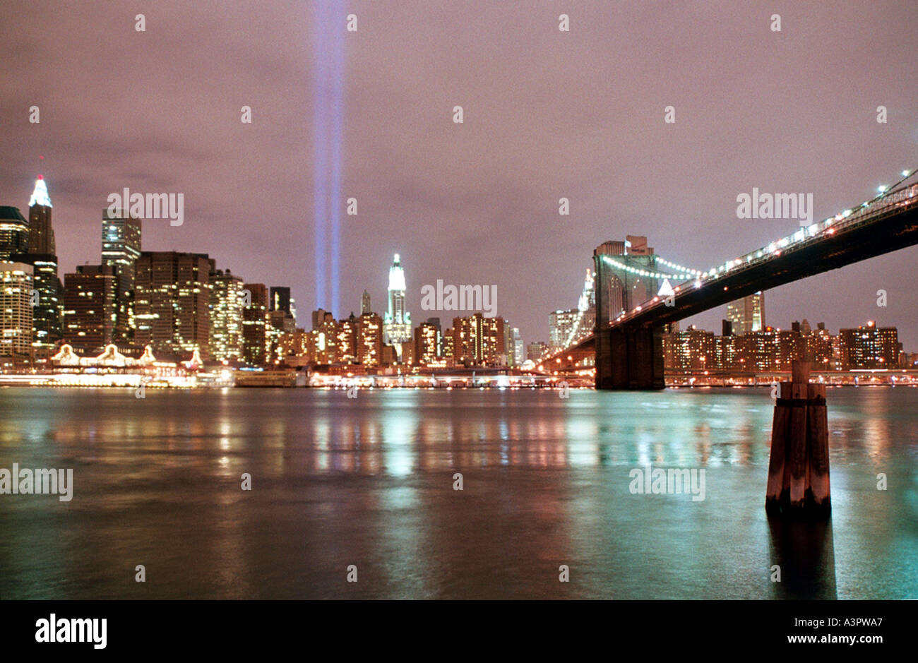 Towers of Light memorial New York City 2002Towers of Light memorial New ...