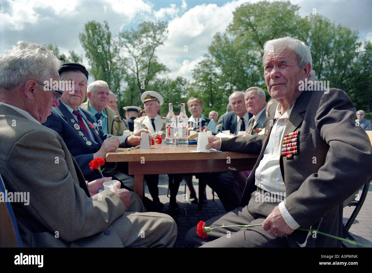 Veterans of the Red Army, Kaliningrad, Russia Stock Photo - Alamy