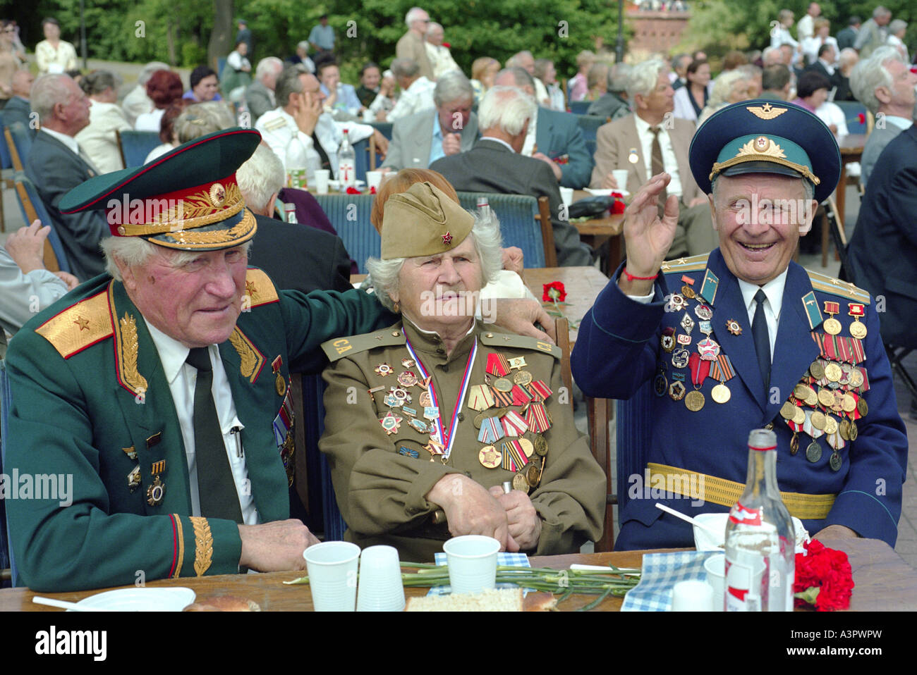 Veterans of the Red Army, Kaliningrad, Russia Stock Photo - Alamy