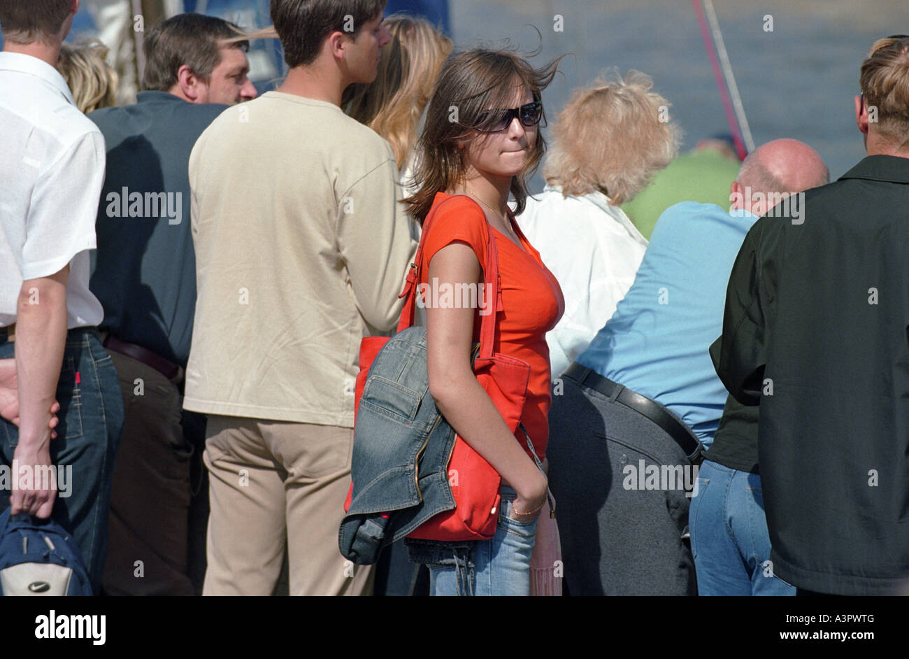 A young woman at the 750th Anniversary of Kaliningrad, Russia Stock ...