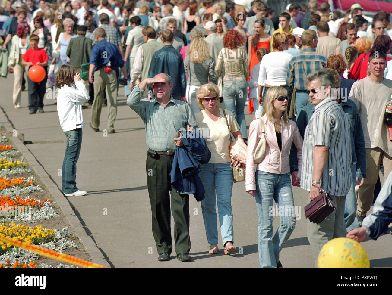 People at the the 750th Anniversary of Kaliningrad, Russia Stock Photo ...