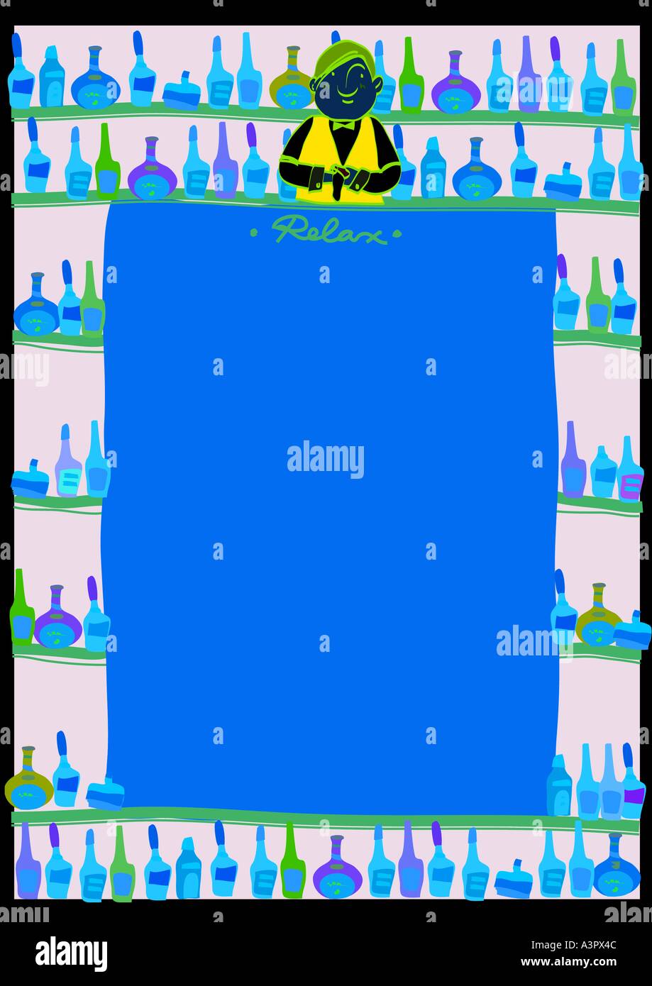 Illustration Cute Borders Backgrounds Stock Photo - Alamy