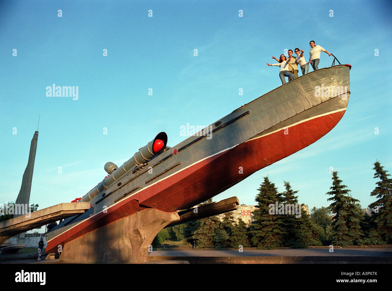 An assault ship from World War II placed as a navy memorial in ...